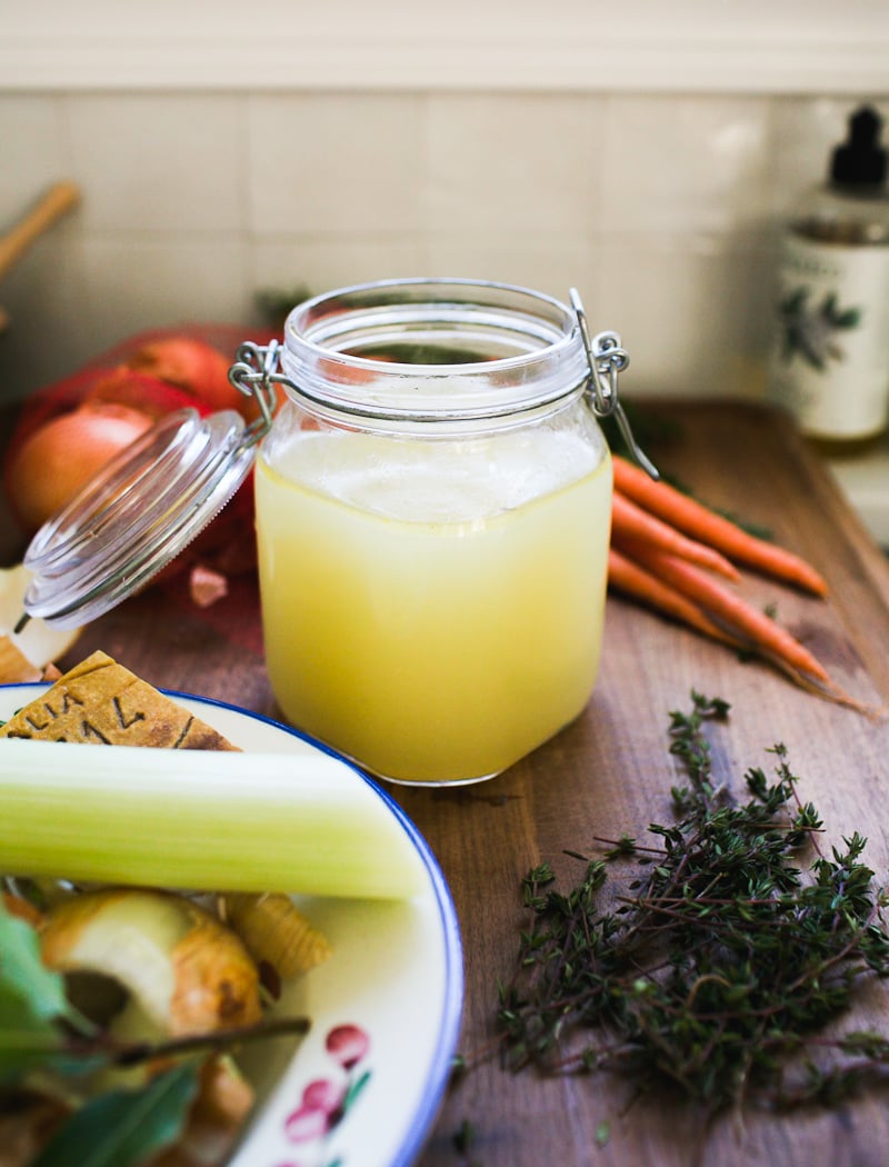 Homemade Italian-Style Vegetable Stock - The Clever Carrot