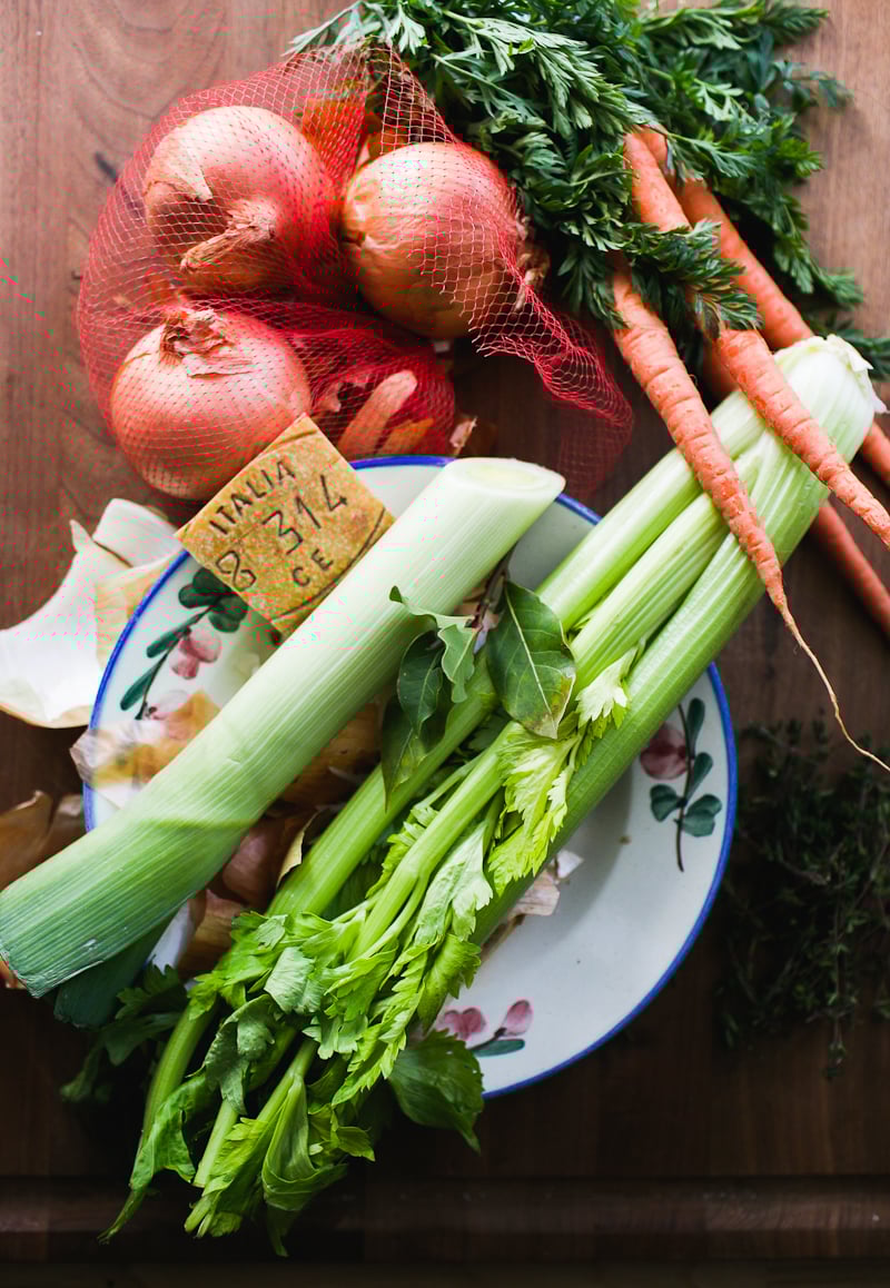 Homemade Italian-Style Vegetable Stock - The Clever Carrot